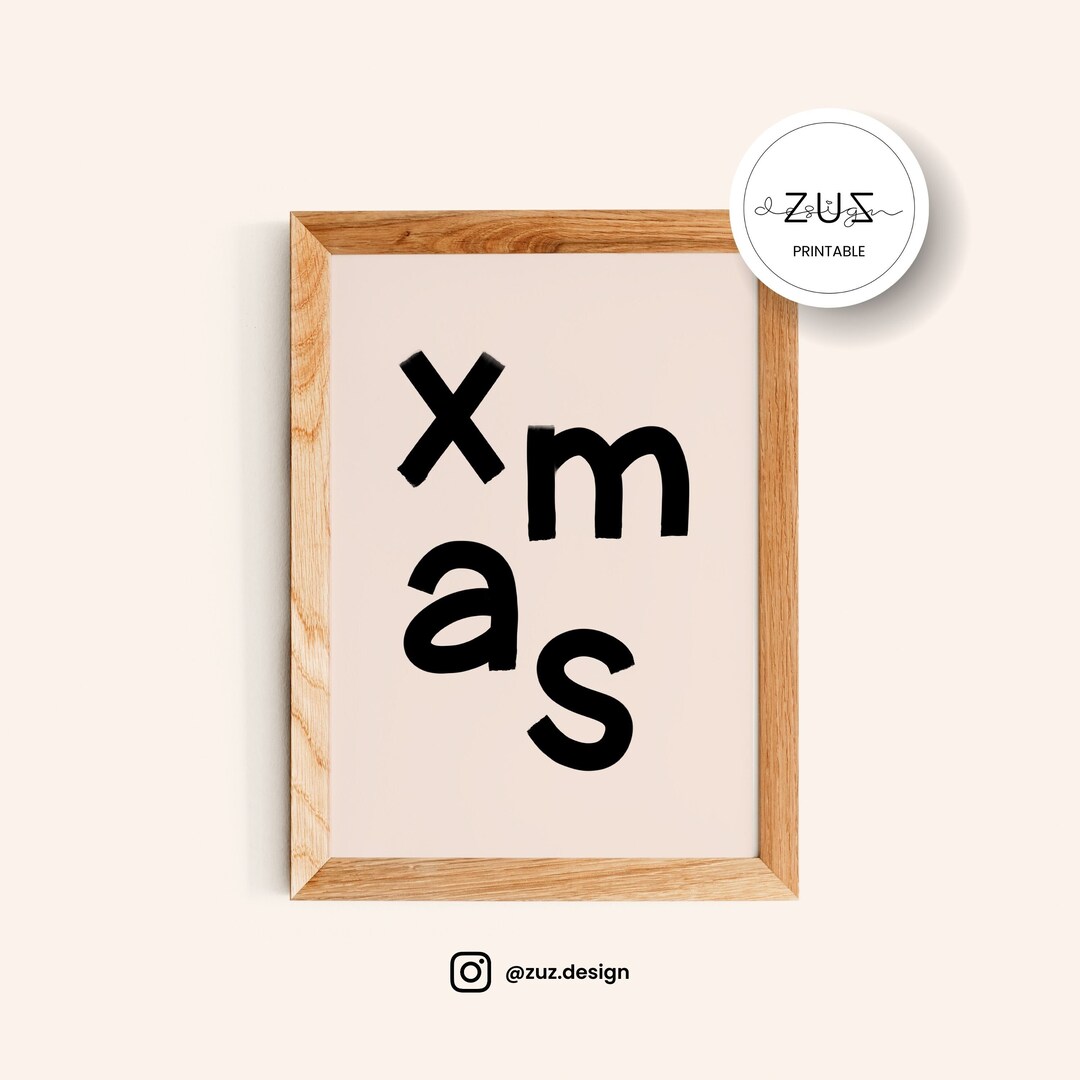 Xmas Digital Poster, Christmas Printable Poster, Noel Poster - Etsy