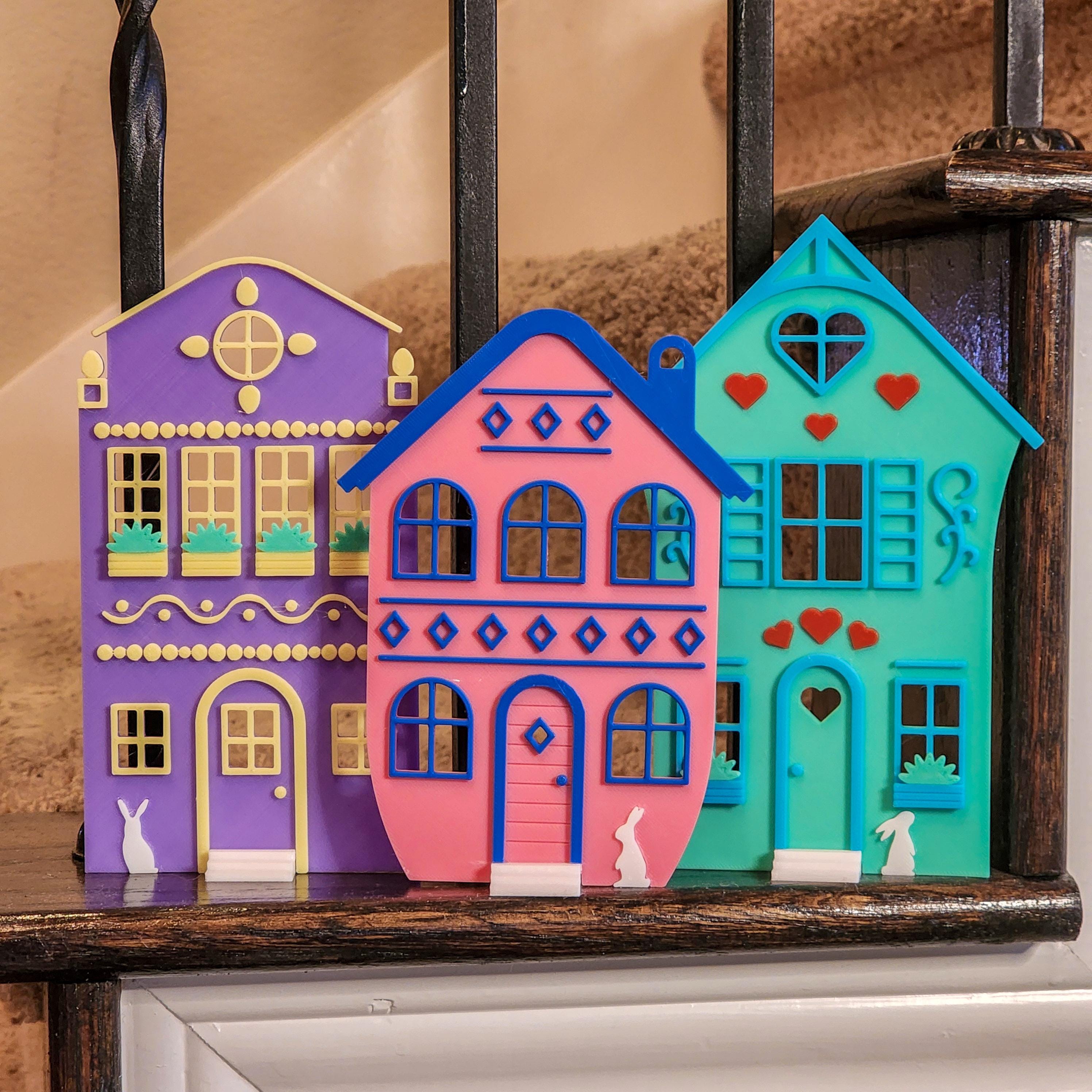 Whimsical 3D Printed Easter Village Houses – Bring Spring Magic to Your ...