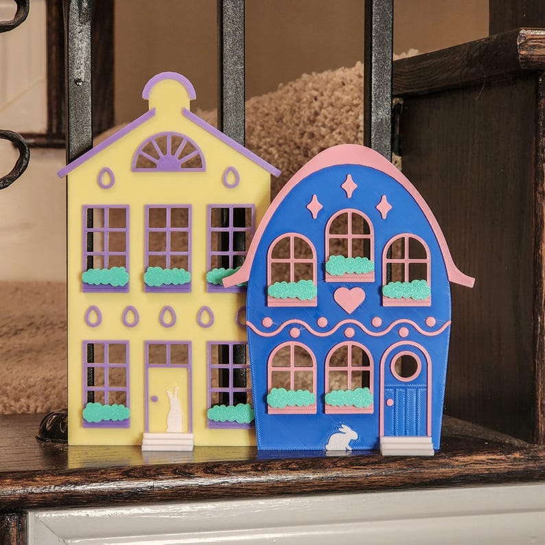 Whimsical 3D Printed Easter Village Houses – Bring Spring Magic to Your ...