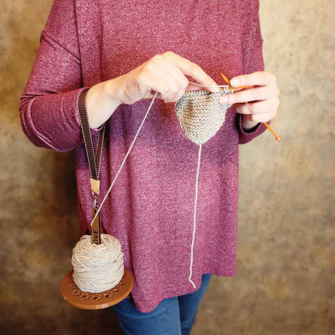 Portable Mini-minder Yarn Holder – 3D Printed Knitting Accessory - Etsy