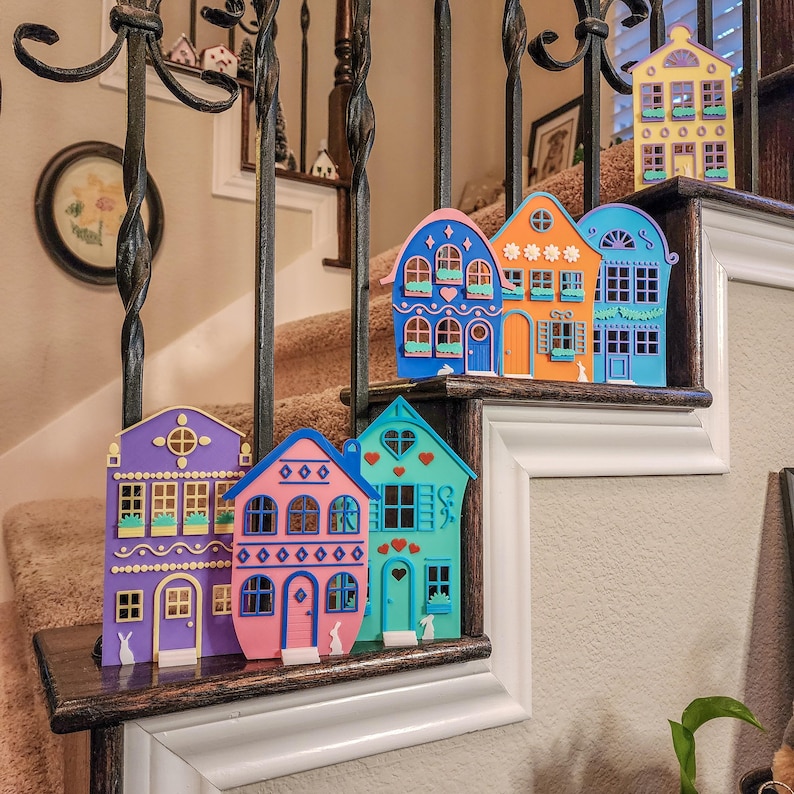 Whimsical 3D Printed Easter Village Houses – Bring Spring Magic to Your ...