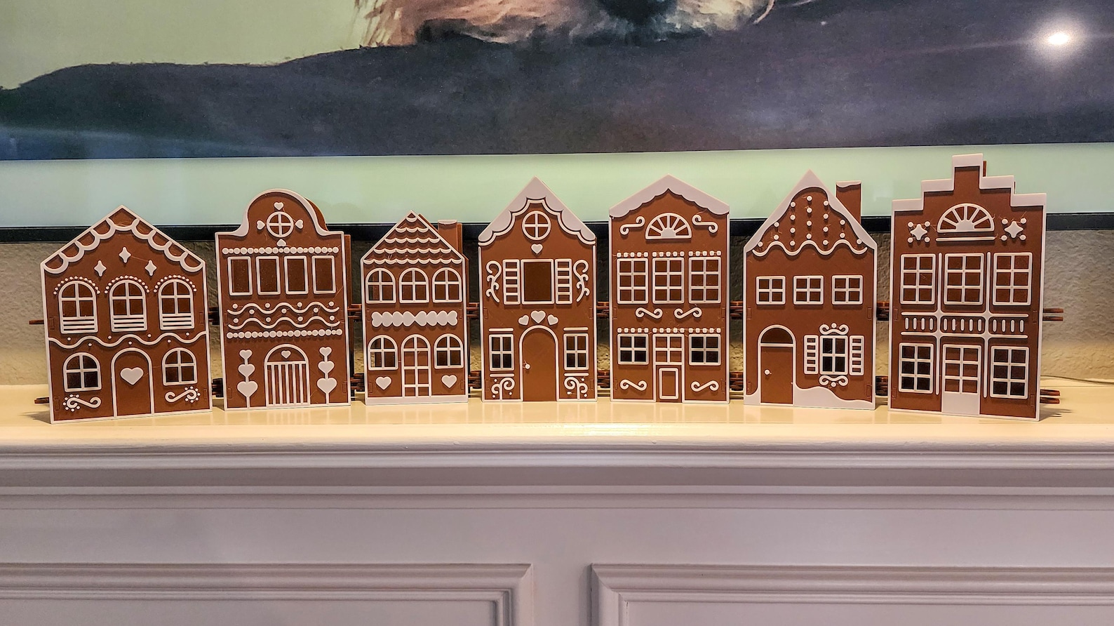 3D Printed Gingerbread Village Luminary Set - Large Set : Christmas ...