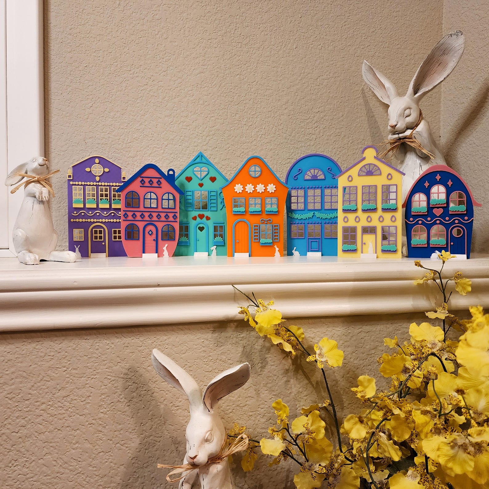 Whimsical 3D Printed Easter Village Houses – Bring Spring Magic to Your ...