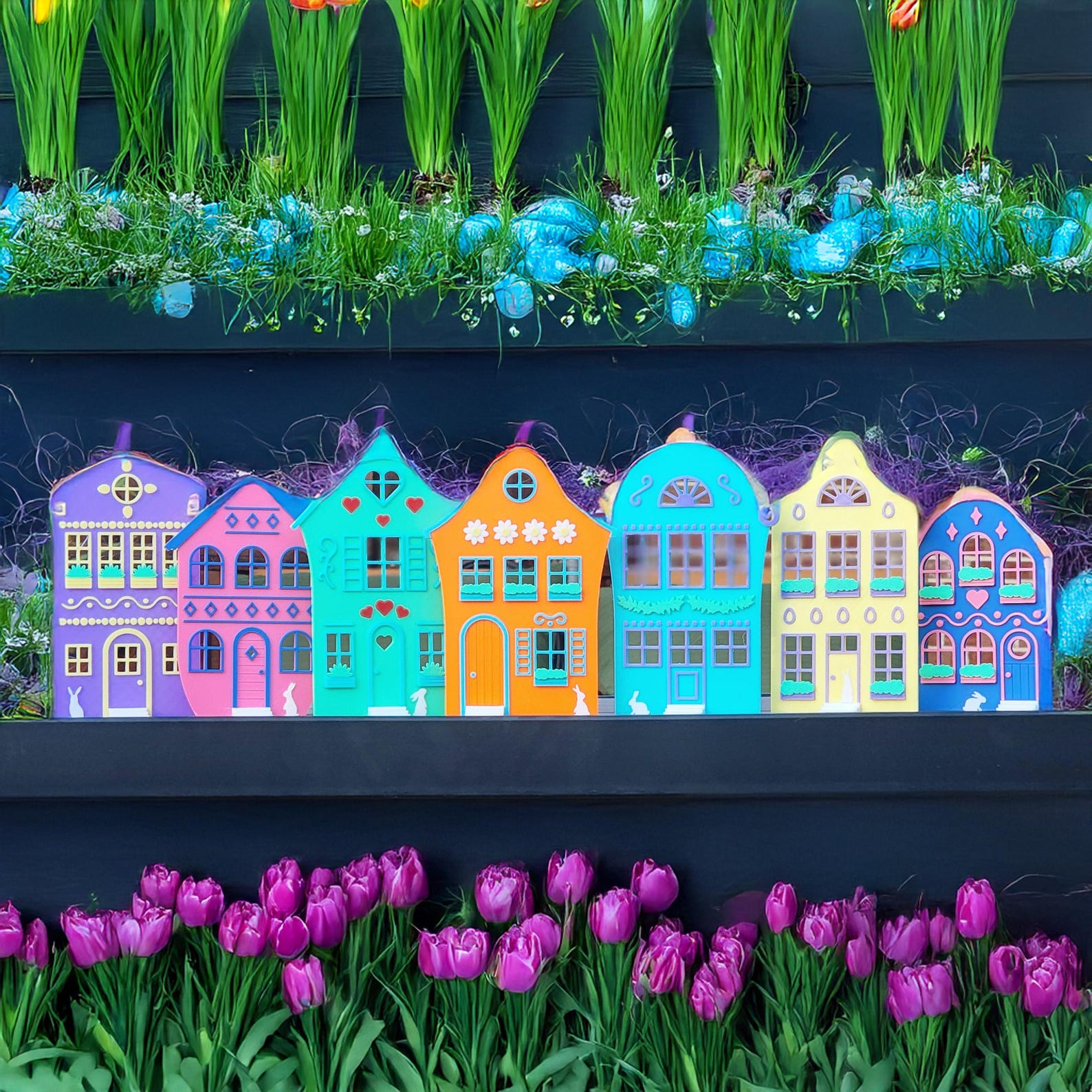 Whimsical 3D Printed Easter Village Houses – Bring Spring Magic to Your ...