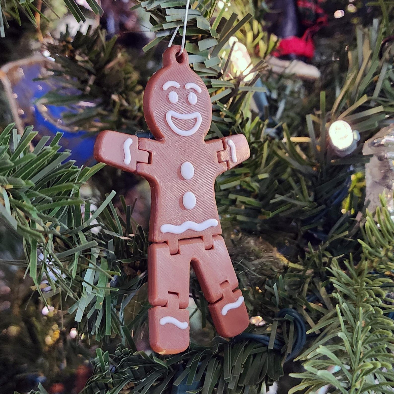 3D Printed Articulated Gingerbread Man: Holiday Decor - Etsy