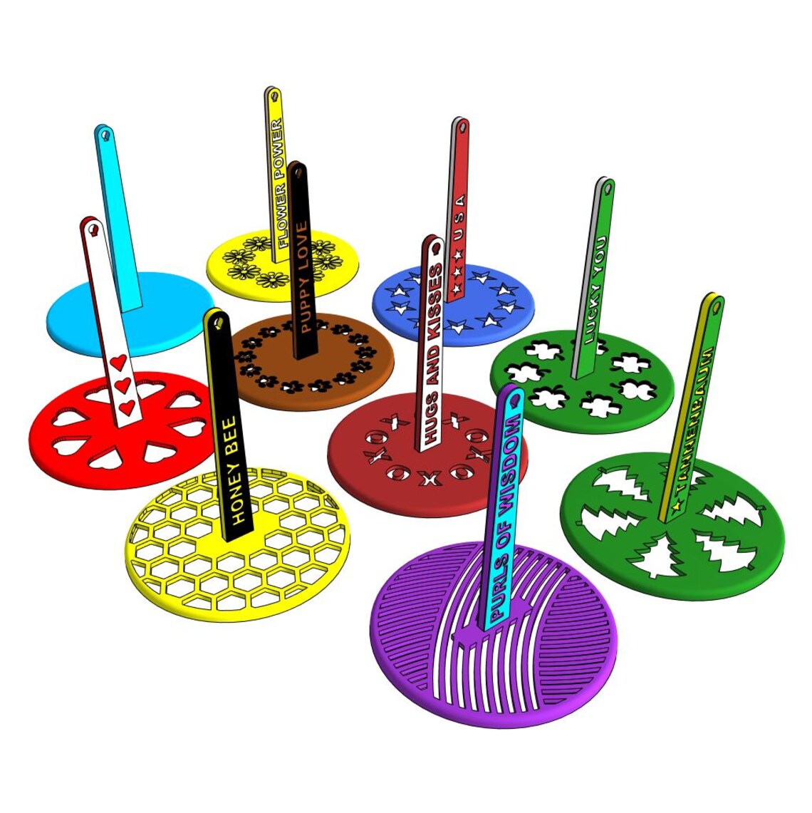 Portable Mini-minder Yarn Holder – 3D Printed Knitting Accessory - Etsy