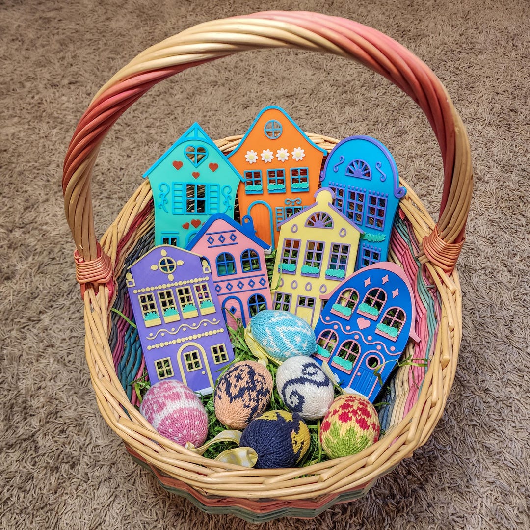 Whimsical 3D Printed Easter Village Houses – Bring Spring Magic to Your ...