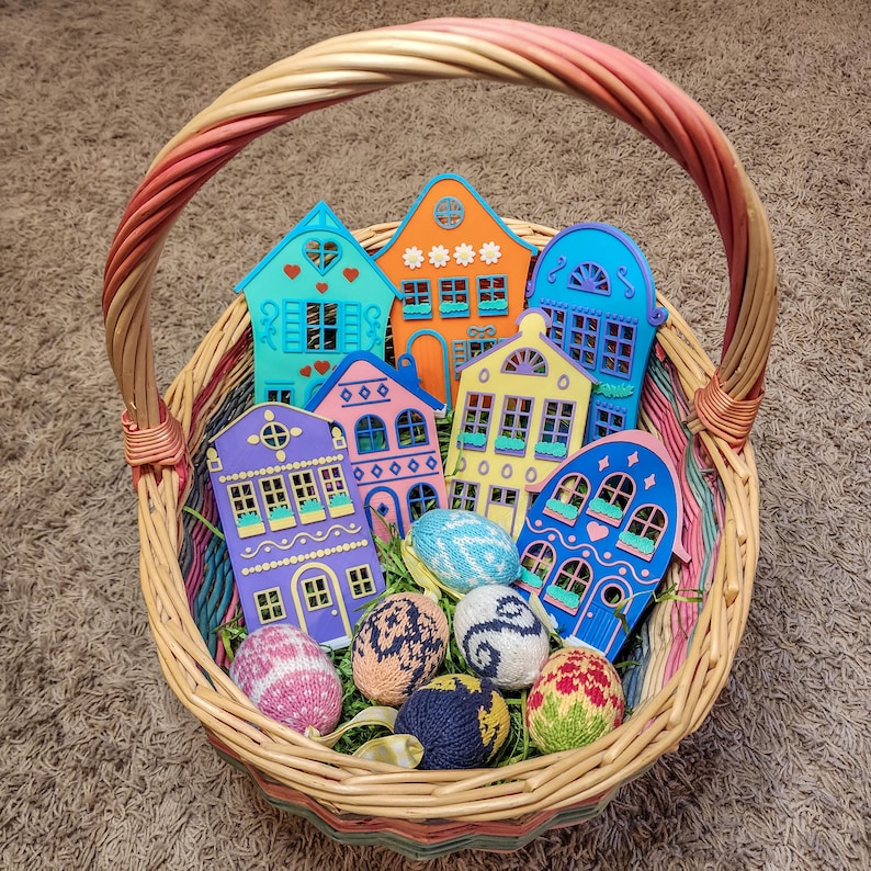 Whimsical 3D Printed Easter Village Houses – Bring Spring Magic to Your ...