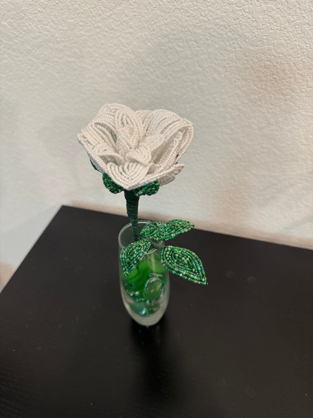 Snowy White Rose - Etsy