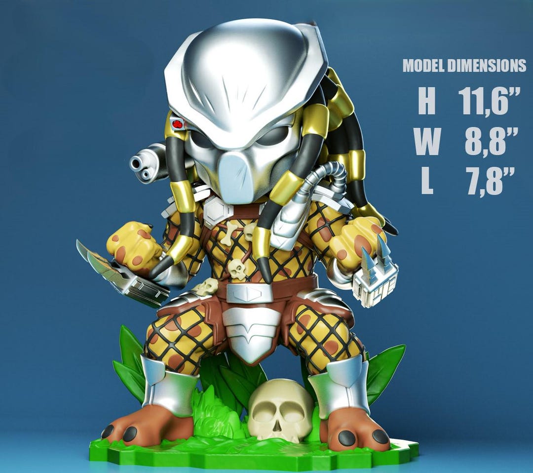 Chibi Predator STL File for 3D Printing - Etsy