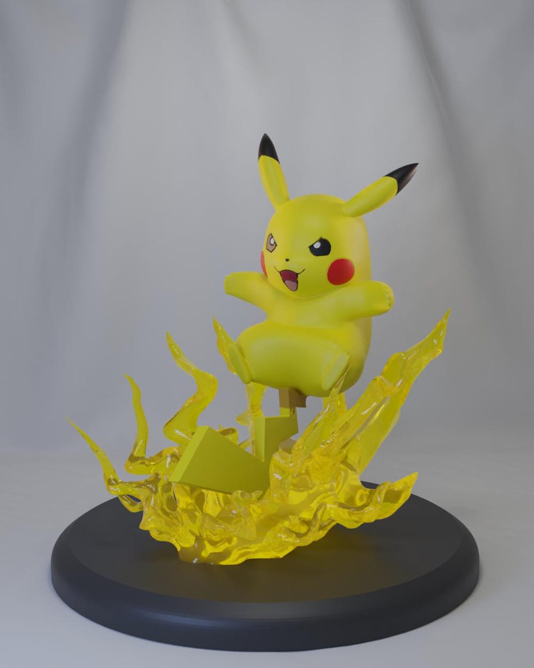 Pikachu Evolution Pack STL Files 3D Printable Pokémon Figures Digital ...