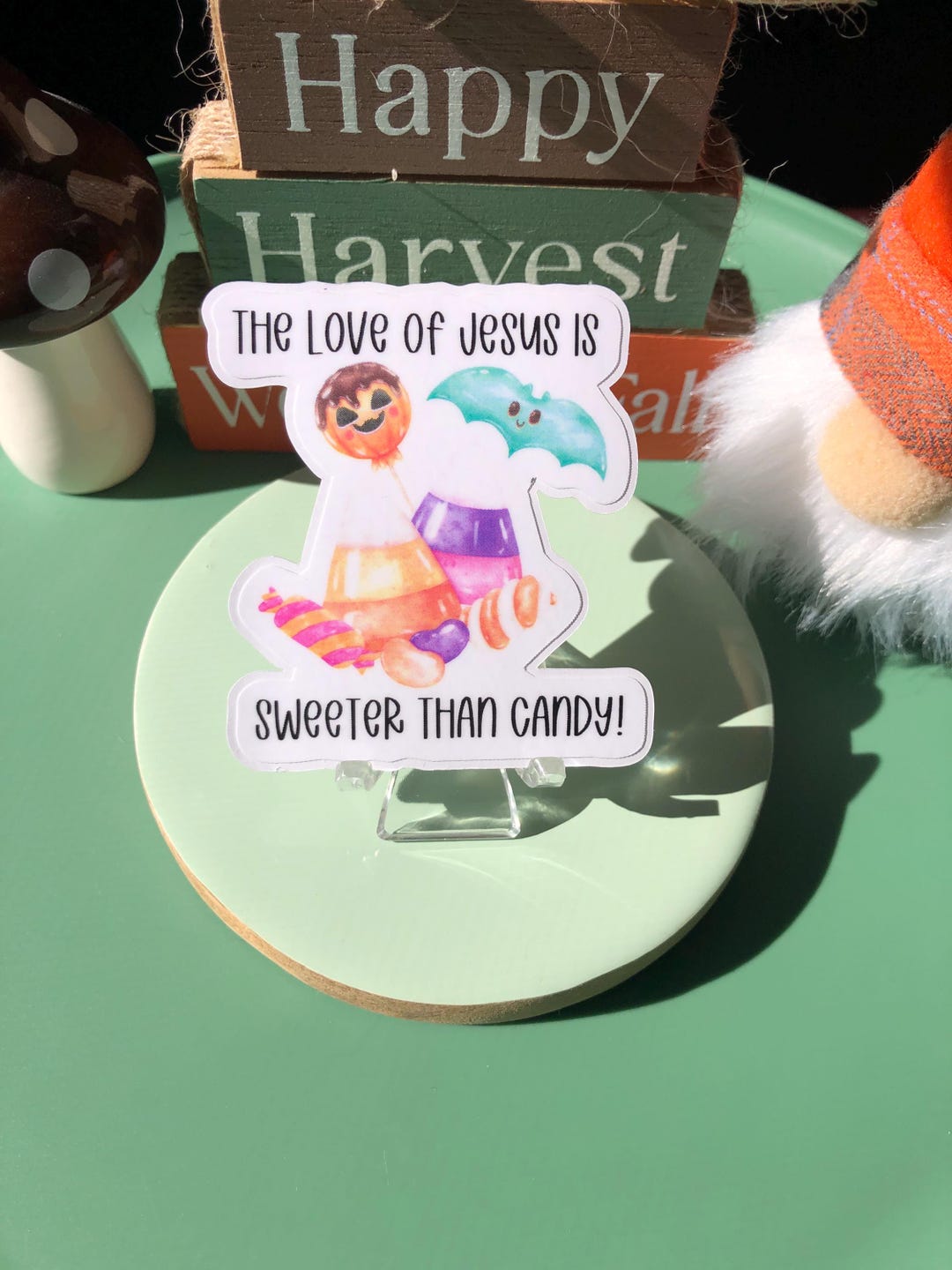The Love of Jesus is Sweeter Than Candy | Jesus Sticker | Fall Sticker ...