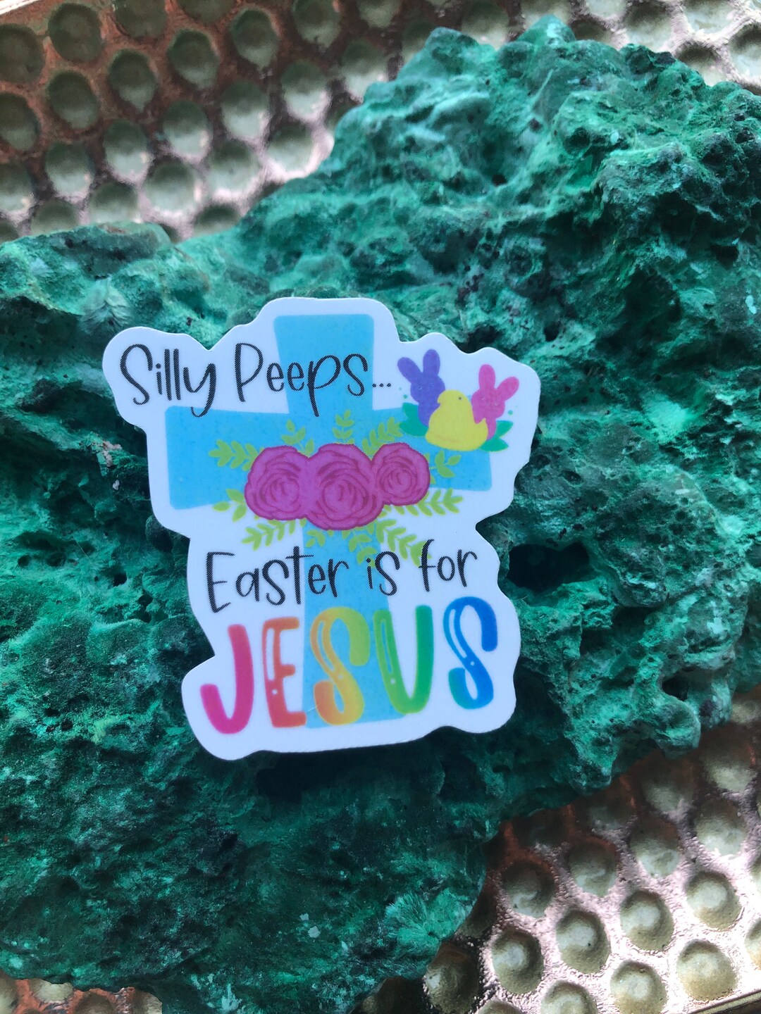 Silly Peeps Easter is for Jesus | Easter | Peeps | Scripture Sticker ...
