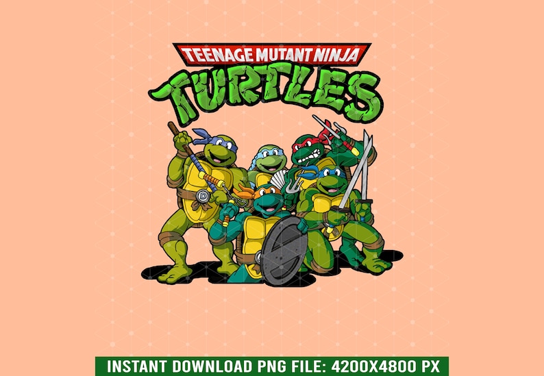 Teenage Mutant Ninja Turtles Png Digital Download Sublimation - Etsy ...