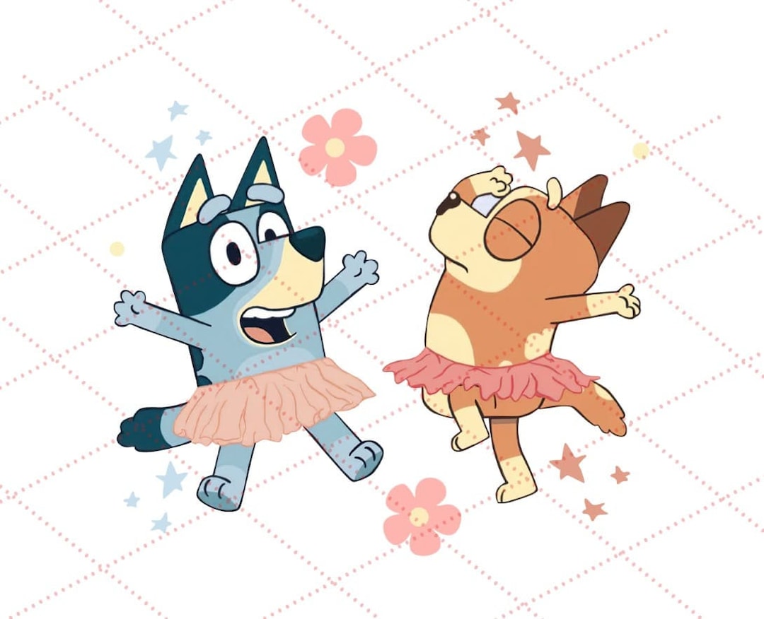 Bluey und Bingo Digital File Png Bluey Dance Mode Bluey Png - Etsy.de