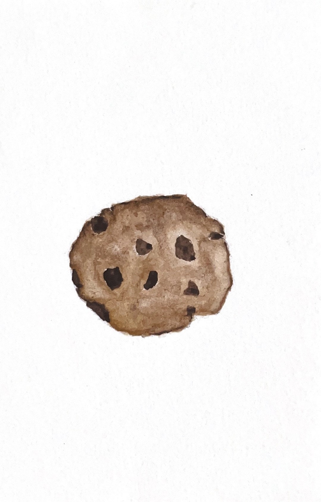 Chocolate Chip Cookie Print - Etsy