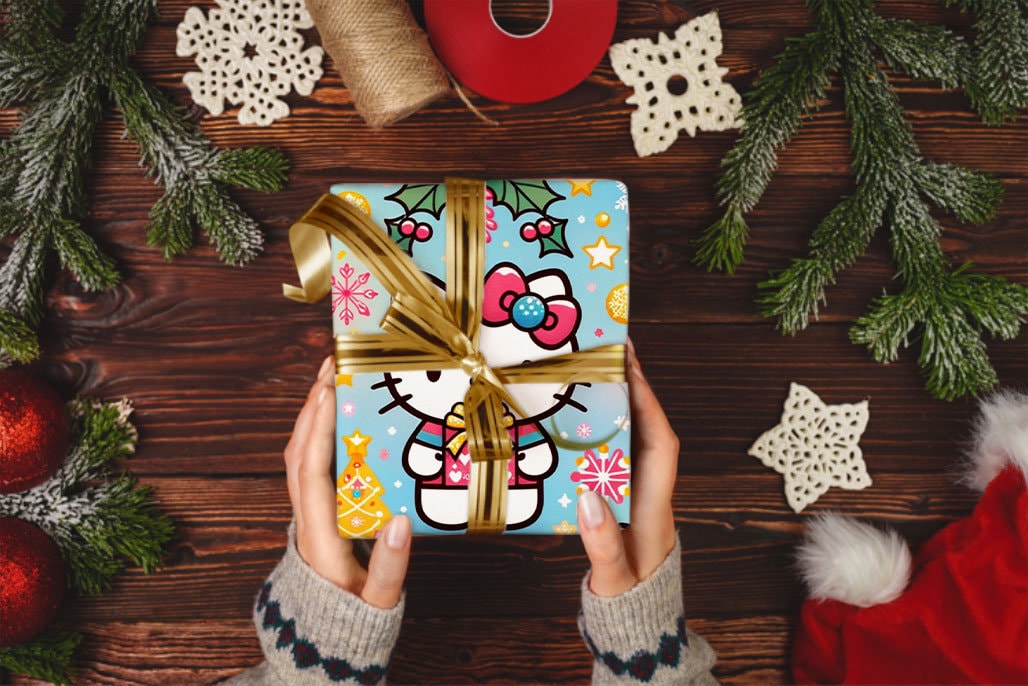 Hello Kitty Wrapping Paper, Christmas Wrapping Paper, Birthday Gift ...