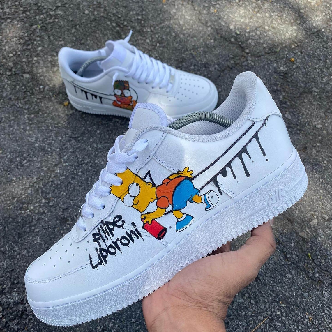 Custom Simpsons Air Force 1s Perfect Gift for Sneaker Loversbuy Now ...