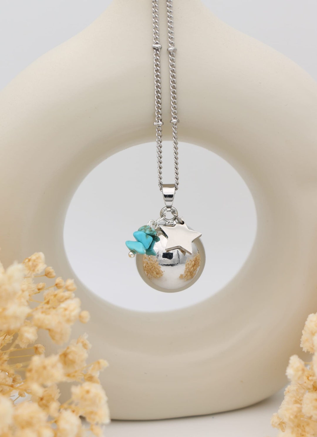 Personalized Pregnancy Bola Maternity Jewelry With Charm and ...