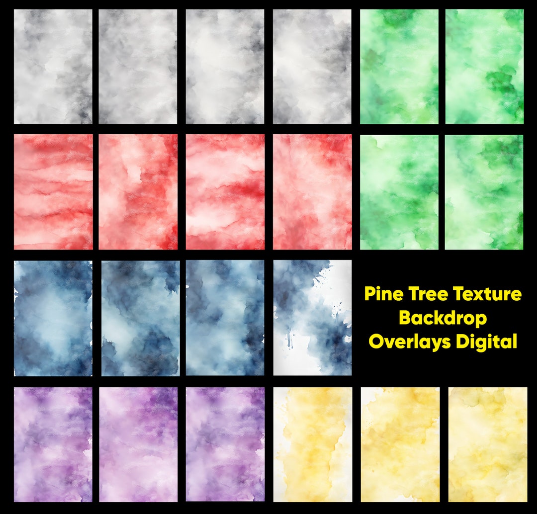 Pine Tree Texture Backdrop Overlays Digital Overlays - Etsy
