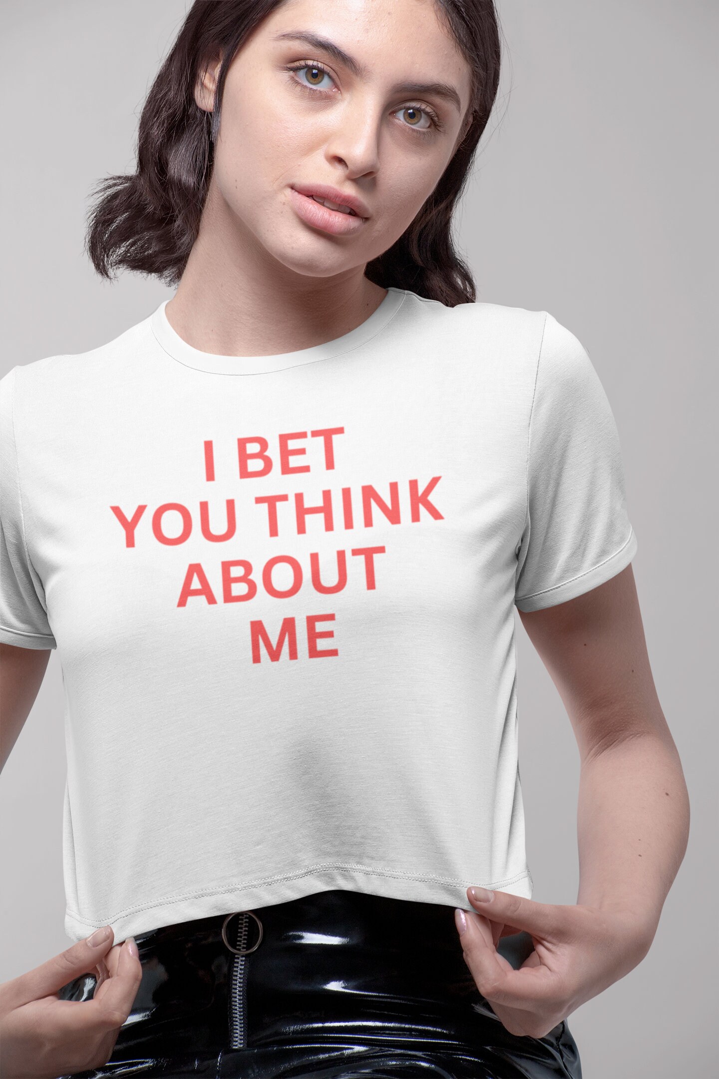 I Bet You Think About Me Y2k Crop Top Y2k Clothing Y2k Baby Tee Y2k ...