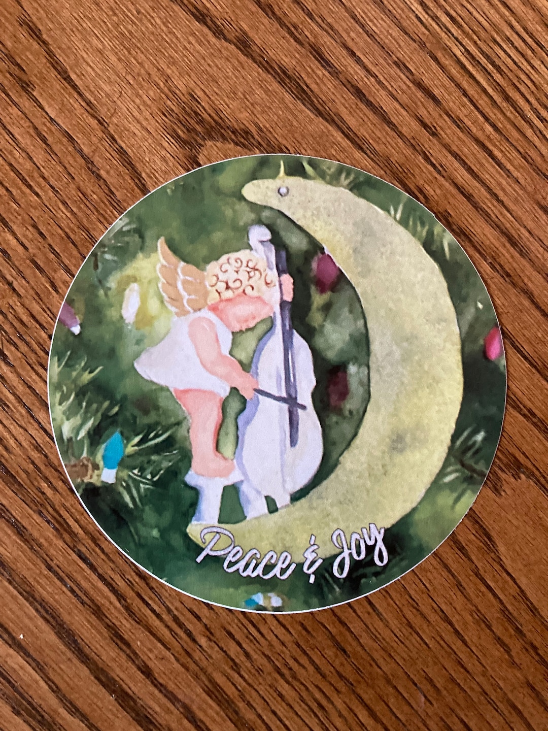 Peace & Joy Angel Sticker / Decal - Etsy