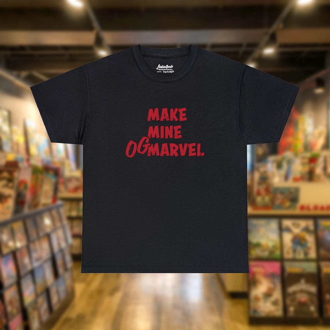 Make Mine OG Marvel Old School Comic T-shirt Design - Etsy