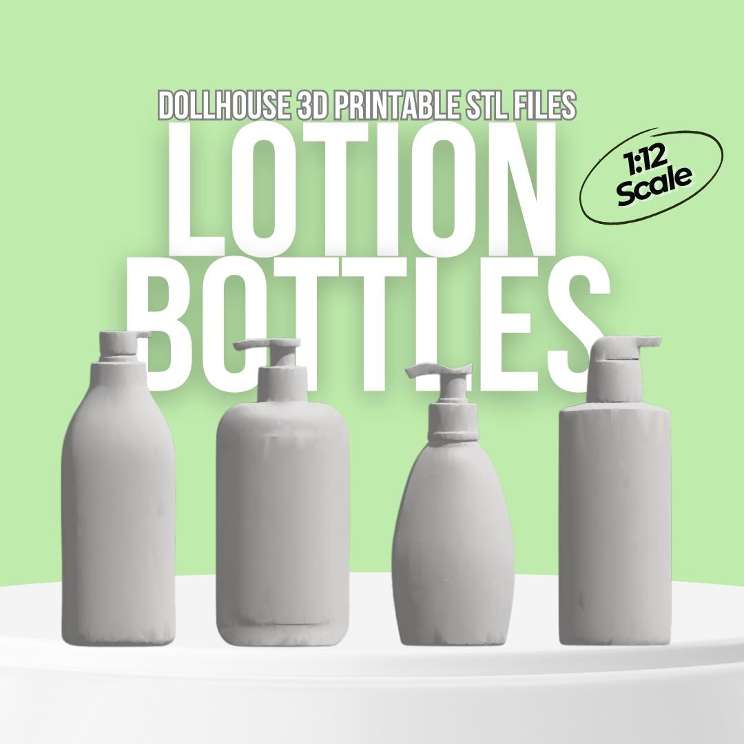 Lotion Bottles Set 1:12 Scale Dollhouse Furniture, Decorations and ...