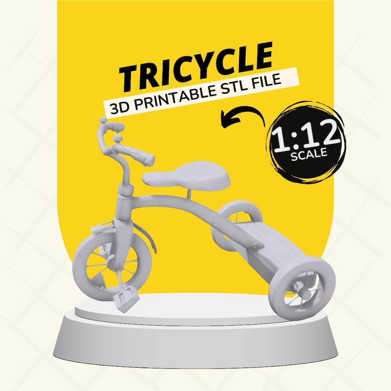 Miniature Tricycle Toy - Etsy UK
