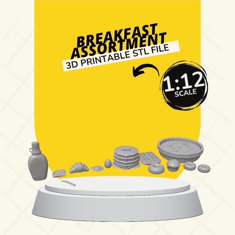 Breakfast Assortment 1:12 Scale Dollhouse Furniture, Decorations and ...