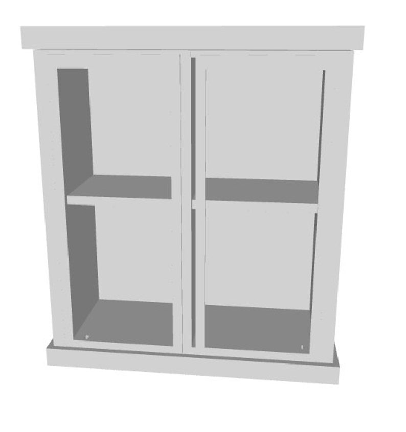 1:12 Dollhouse Modern Farmhouse Upper Kitchen Cabinets Small STL 3D ...