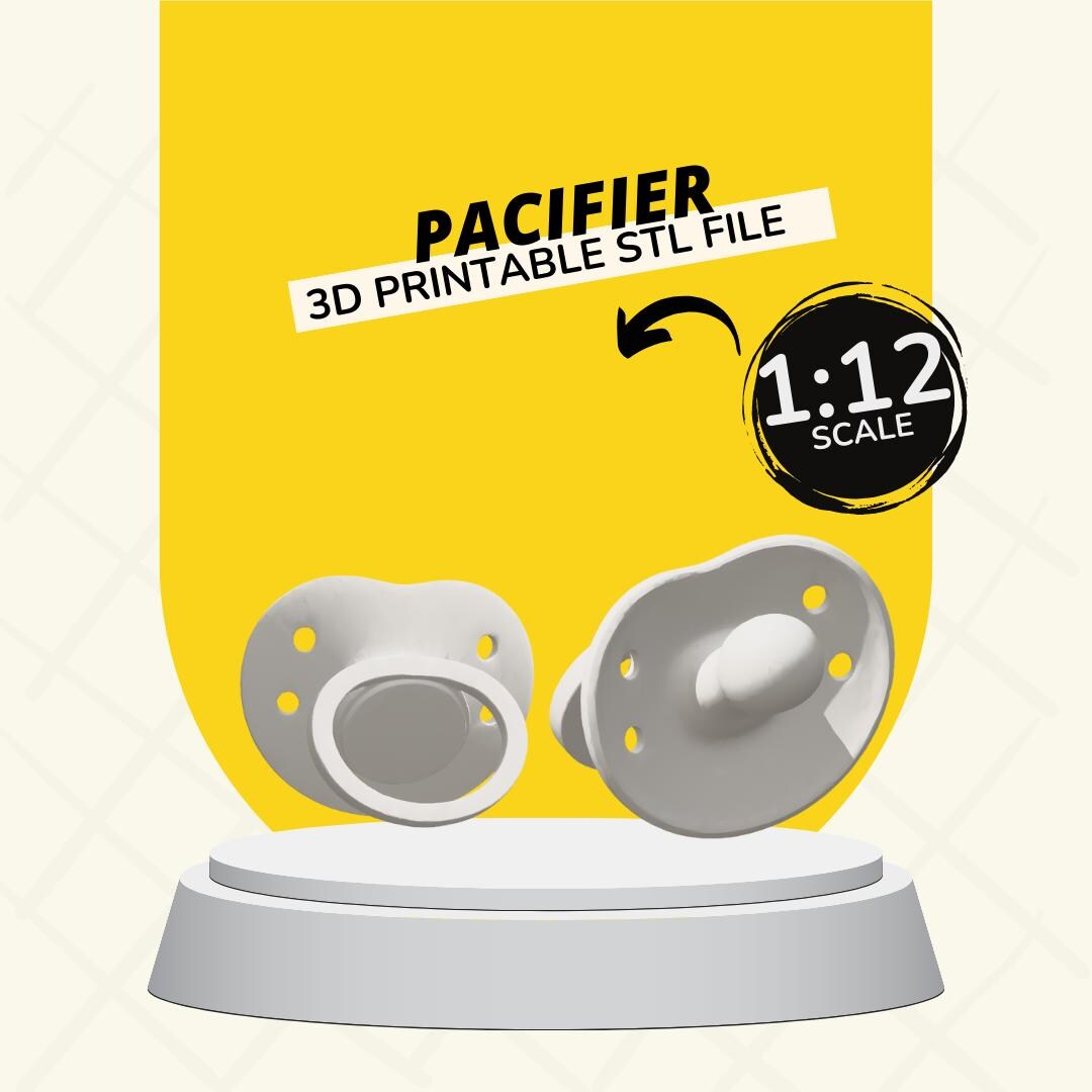 Pacifier 1:12 Scale Dollhouse Furniture, Decorations and Accessories 3D ...