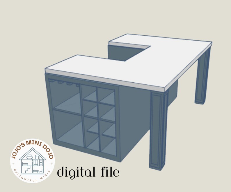 Isabelle Modern Farmhouse Kitchen Island With Wine and Glass Racks ...