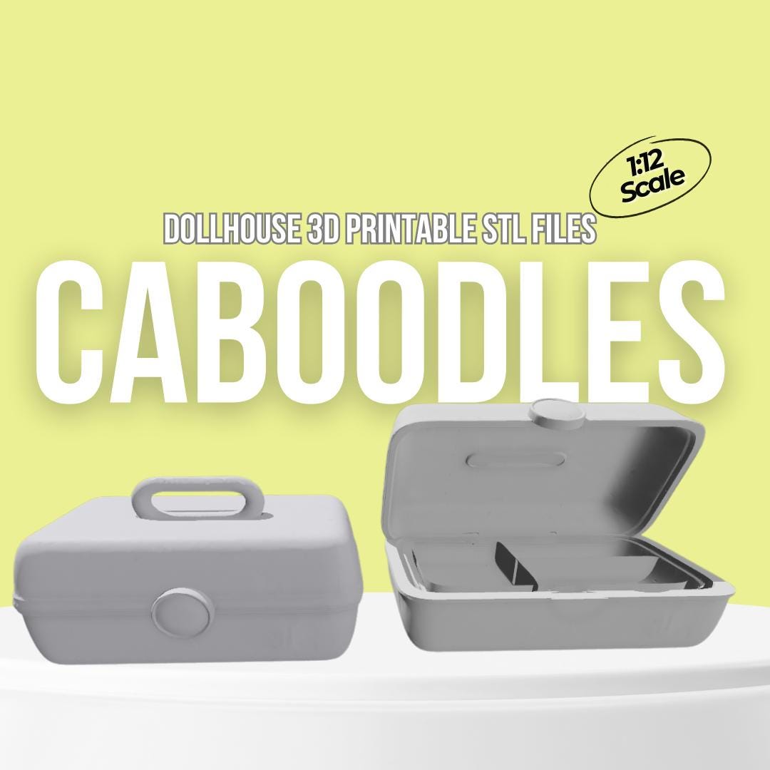Miniature Caboodle - 1:12 Scale Dollhouse Furniture (3D Printable STL ...