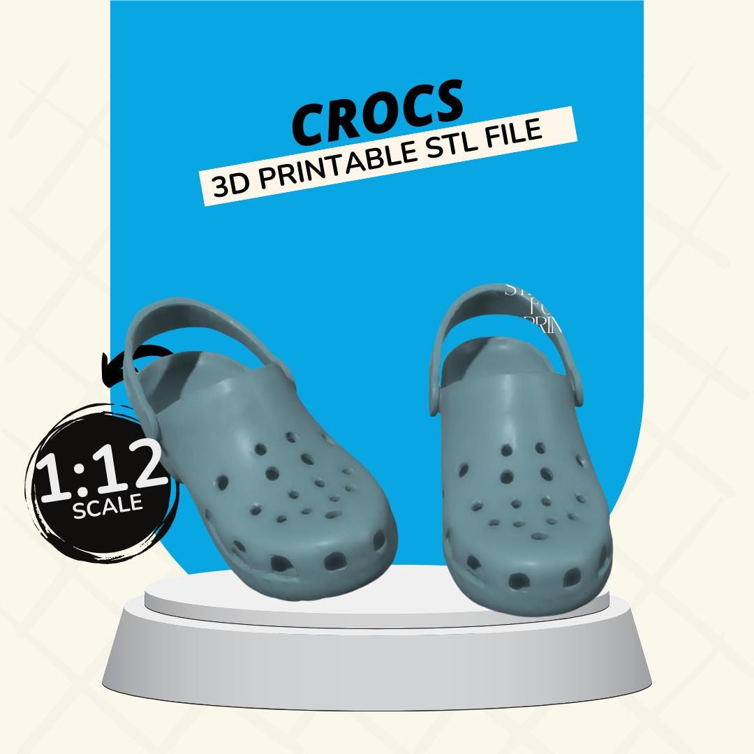 Pair of Crocs 1:12 Scale Dollhouse Furniture, Decorations and ...