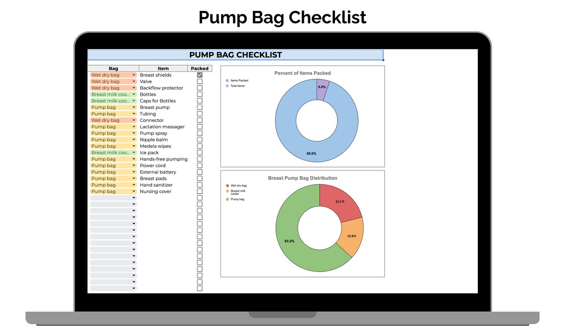 Back to Work Pumping Tracker - Etsy