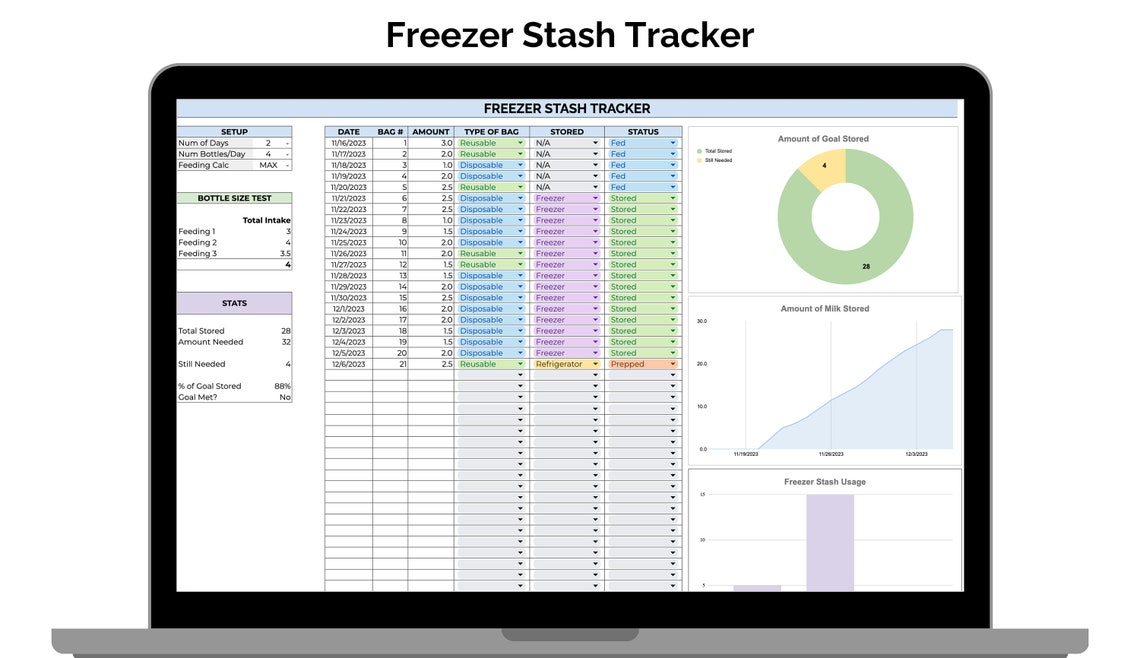 Back to Work Pumping Tracker - Etsy