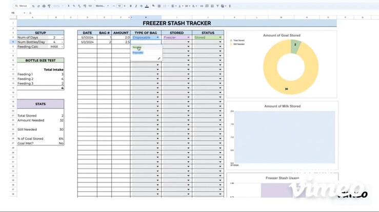 Back to Work Pumping Tracker - Etsy
