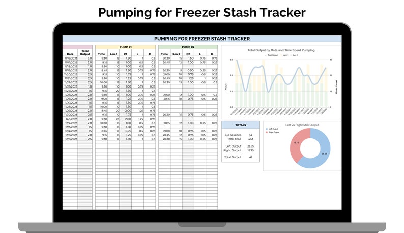 Back to Work Pumping Tracker - Etsy