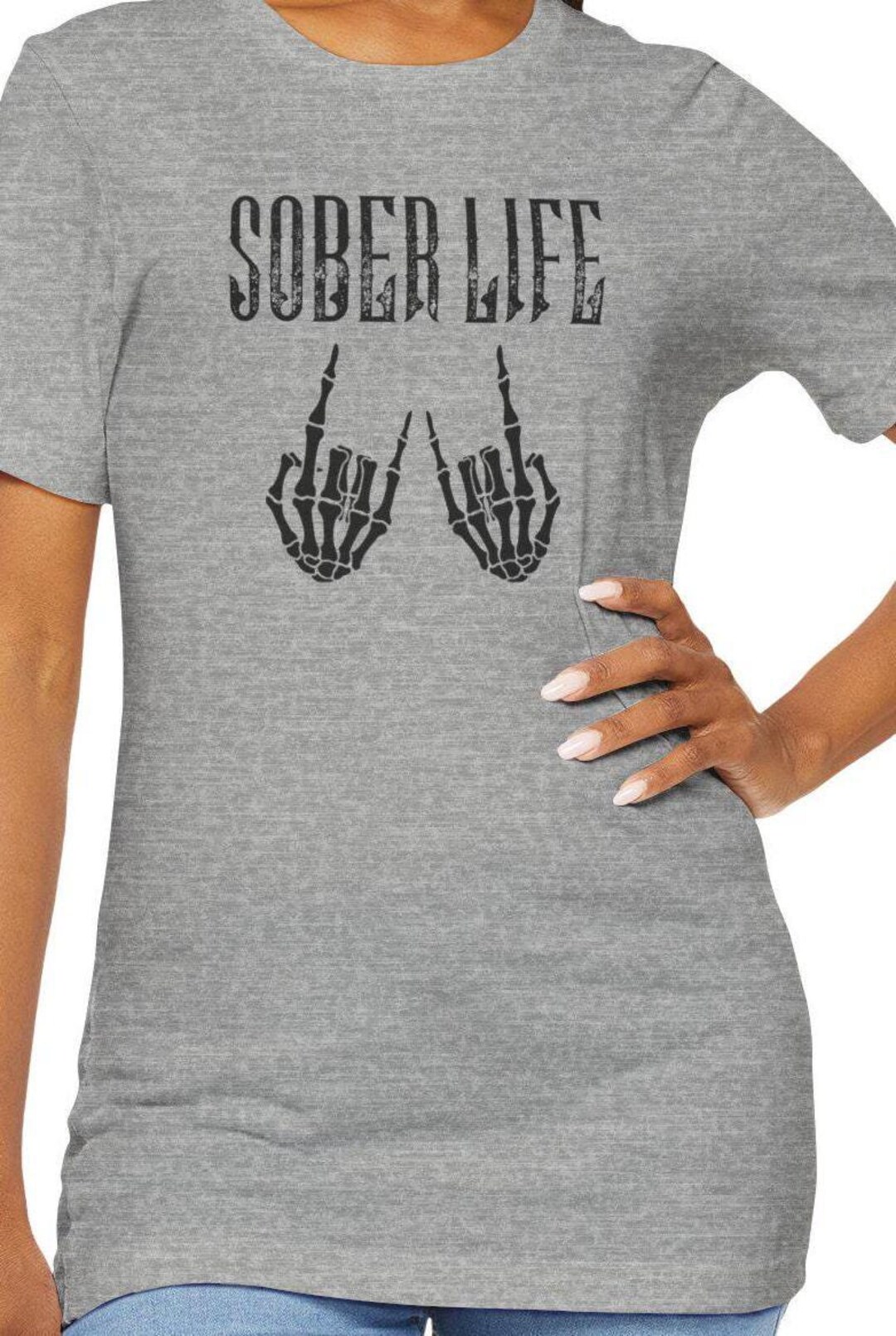 Sober Life Rocks, Rock and Roll, Skeletal Hands, Sobriety Rocks, Let Go ...