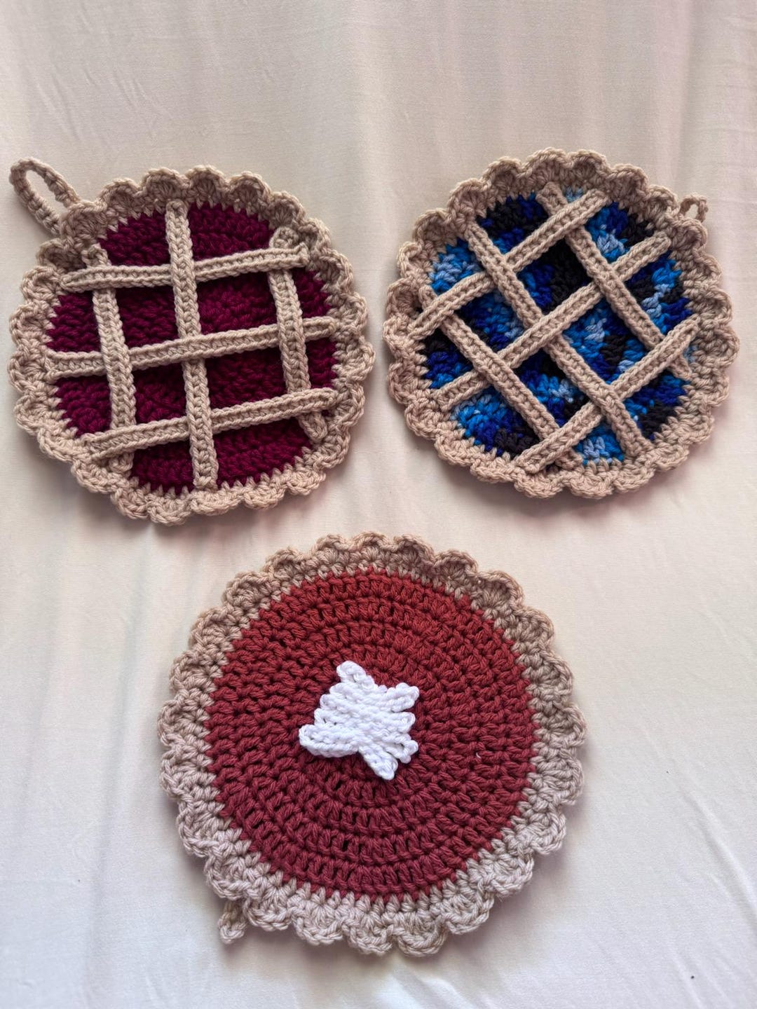 Crochet Pie Hot Pad Pattern - Etsy