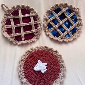 Crochet Pie Hot Pad Pattern - Etsy