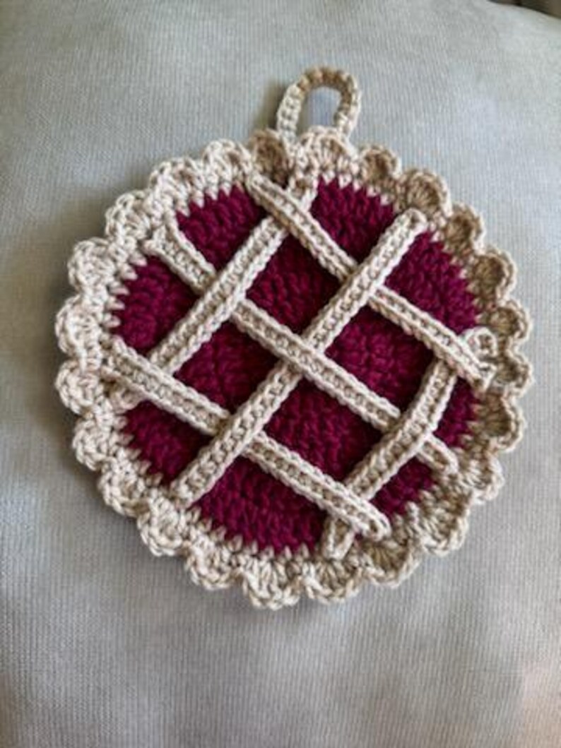 Crochet Pie Hot Pad Pattern - Etsy