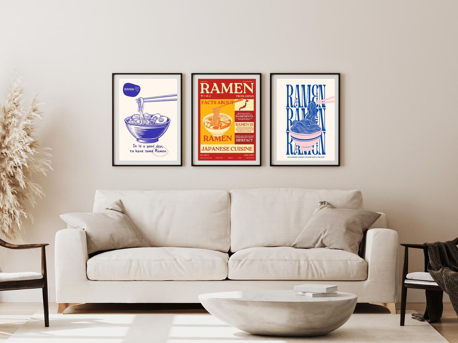 6 Japanese Ramen Posters - All About Ramen | Kitchen Posters | Japanese ...