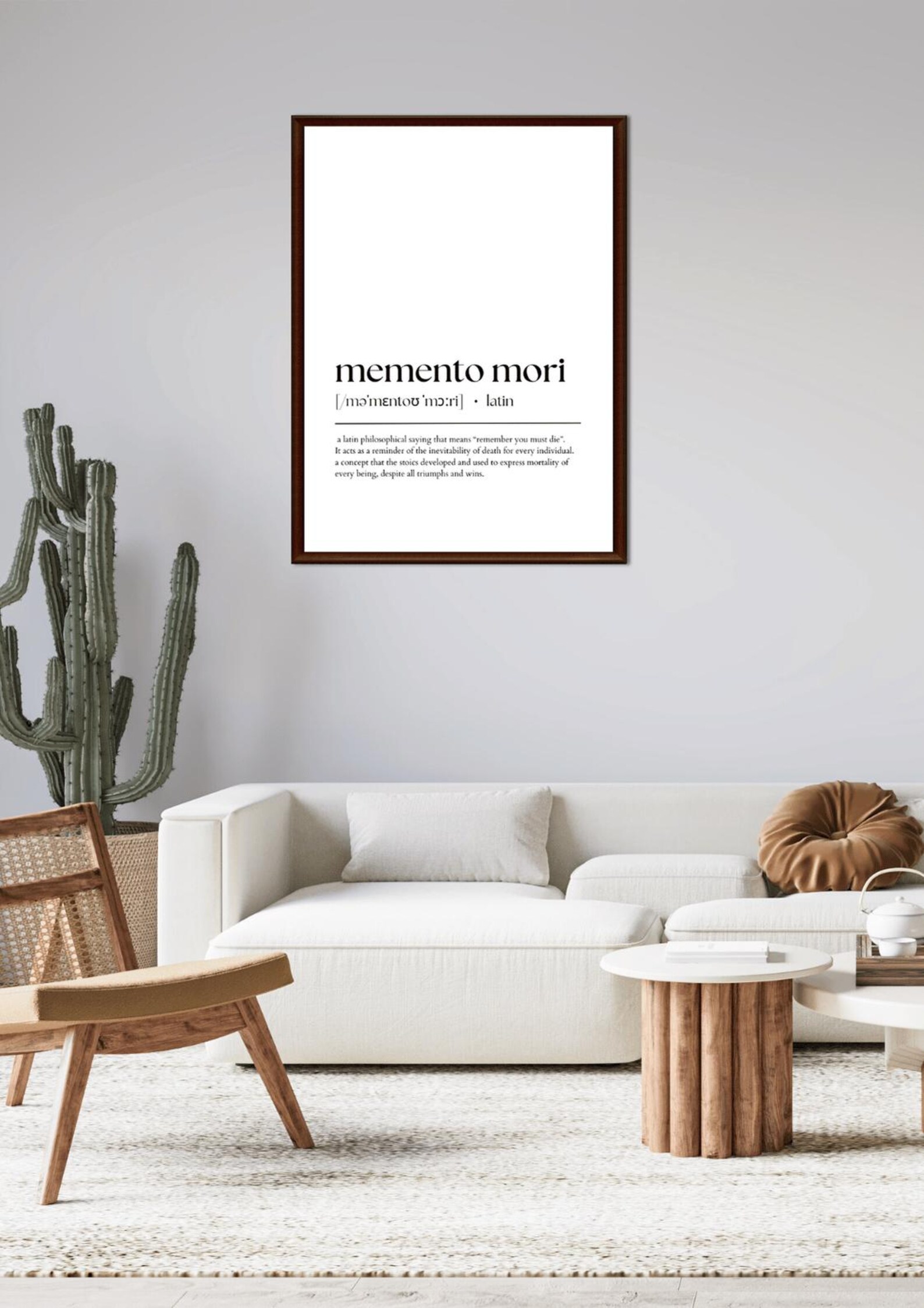 Memento Mori Poster - Stoic Quote | Mindset Wallart | Stoic Philosophy ...