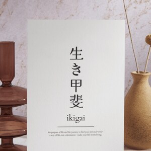 Ikigai Wallart - Japanese Meaning | Purpose of Life Poster | Motivation ...