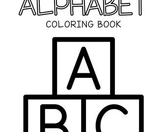 A-Z Alphabet Winter Coloring Book - Etsy