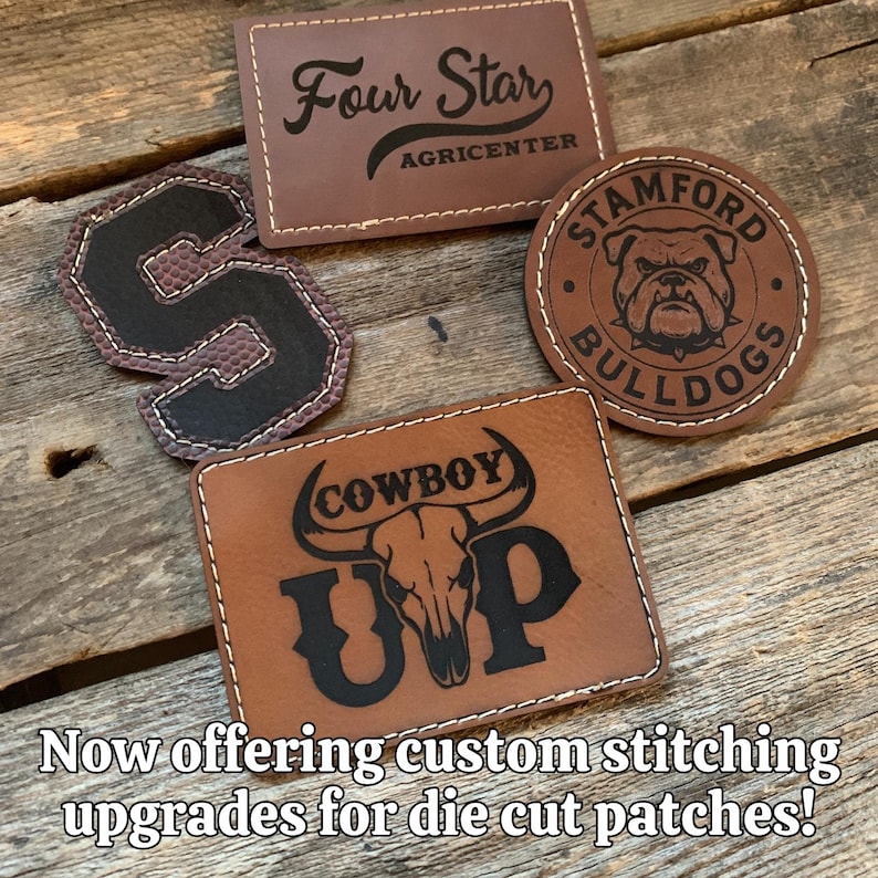 Custom Die Cut Patches for Business Logo Patches DIY Iron on Patch Faux ...
