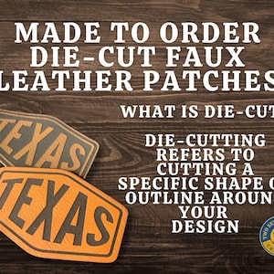 Custom Die Cut Patches for Business Logo Patches DIY Iron on Patch Faux ...