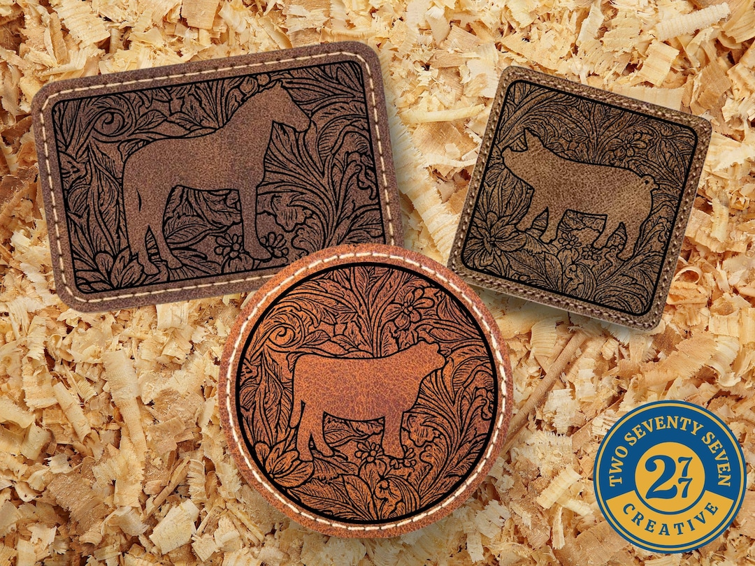 Livestock Leatherette Patch Custom Iron Do It Yourself Leather Patch ...